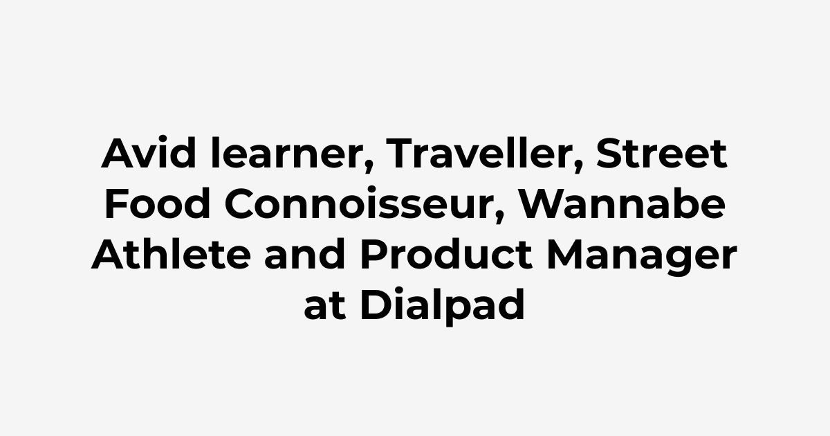 Nihar Sawant: Product Manager at Dialpad